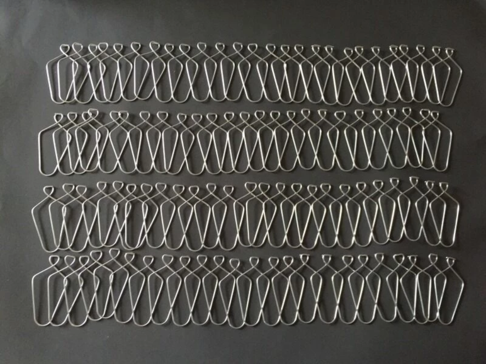 (100 Pack) 3" Wire Clip Hanger Pinch Hooks for Drop and Suspended Trac ...